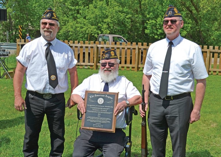 Tom Dunbar honors for 50 years of service with the American Legion ...
