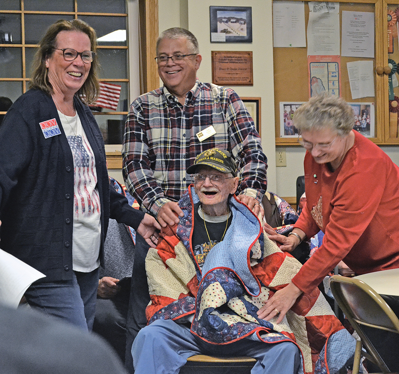 Eight Quilts of Valor presented to area veterans at Veterans’ Day ...